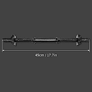 POCREATION Dumbbell Bars Set,2Pcs Adjustable Nonslip Weight Lifting Handles Dumbbell Handles Weightlifting Accessories for Daily Fitness and Strength Training Sport Workout Gym