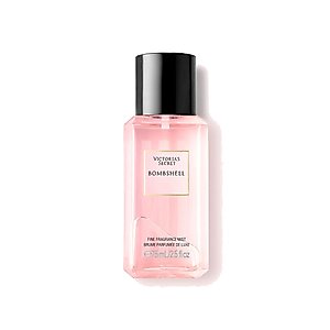 Victoria's Secret Bombshell Mini Fragrance Mist, Notes of Purple Passion Fruit, Shangri-La Peony & Vanilla Orchid, Travel Size Body Spray for Women (2.5 oz)