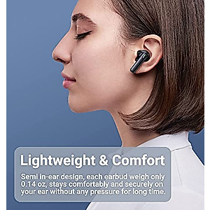 Wireless Earbuds meyer Bluetooth Headphones In Over Ear Bluetooth 5.3 Earphones with Microphone, Waterproof Ear Buds for Workout Sport Running Gym Gaming, HiFi Stereo LED Display, USB-C, Touch Control