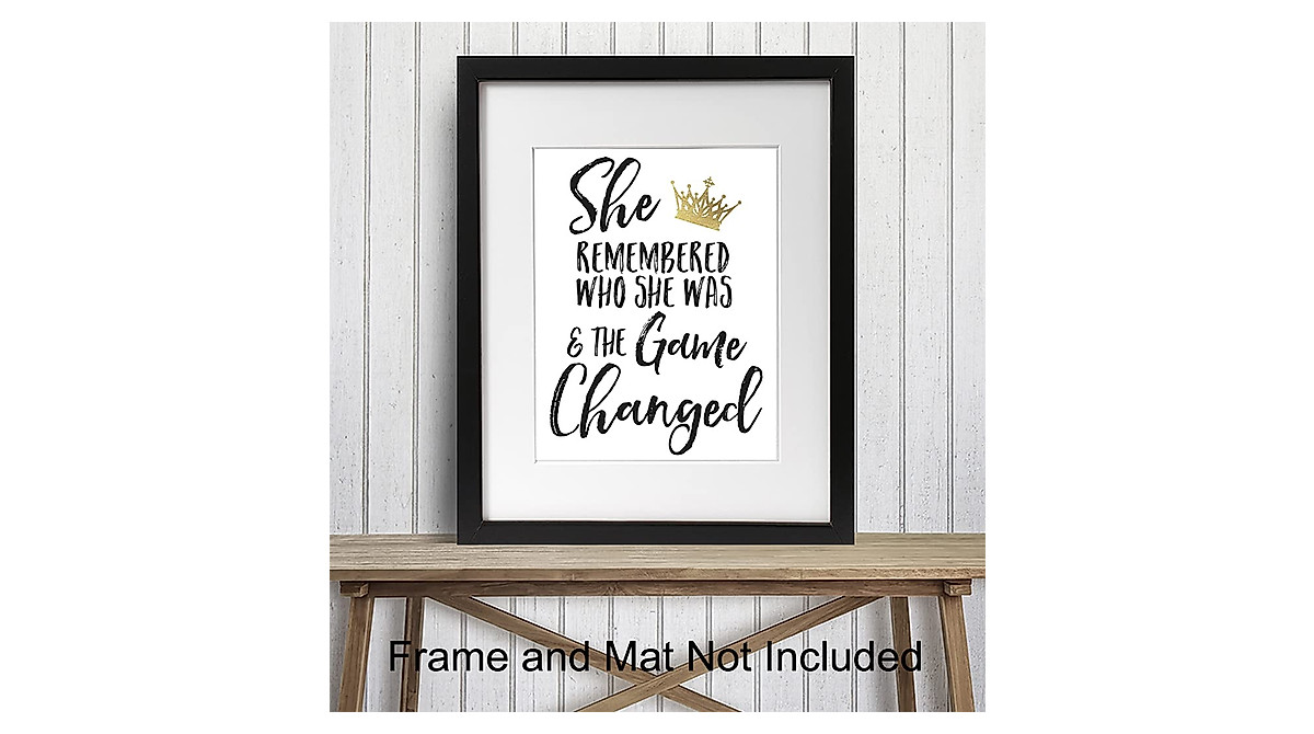 She Remembered Who She Was Wall Art - Inspirational Decor
