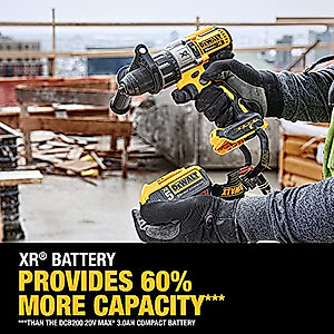 DEWALT 20V MAX XR Hammer Drill Kit, Brushless, 3-Speed, Cordless (DCD996P2)