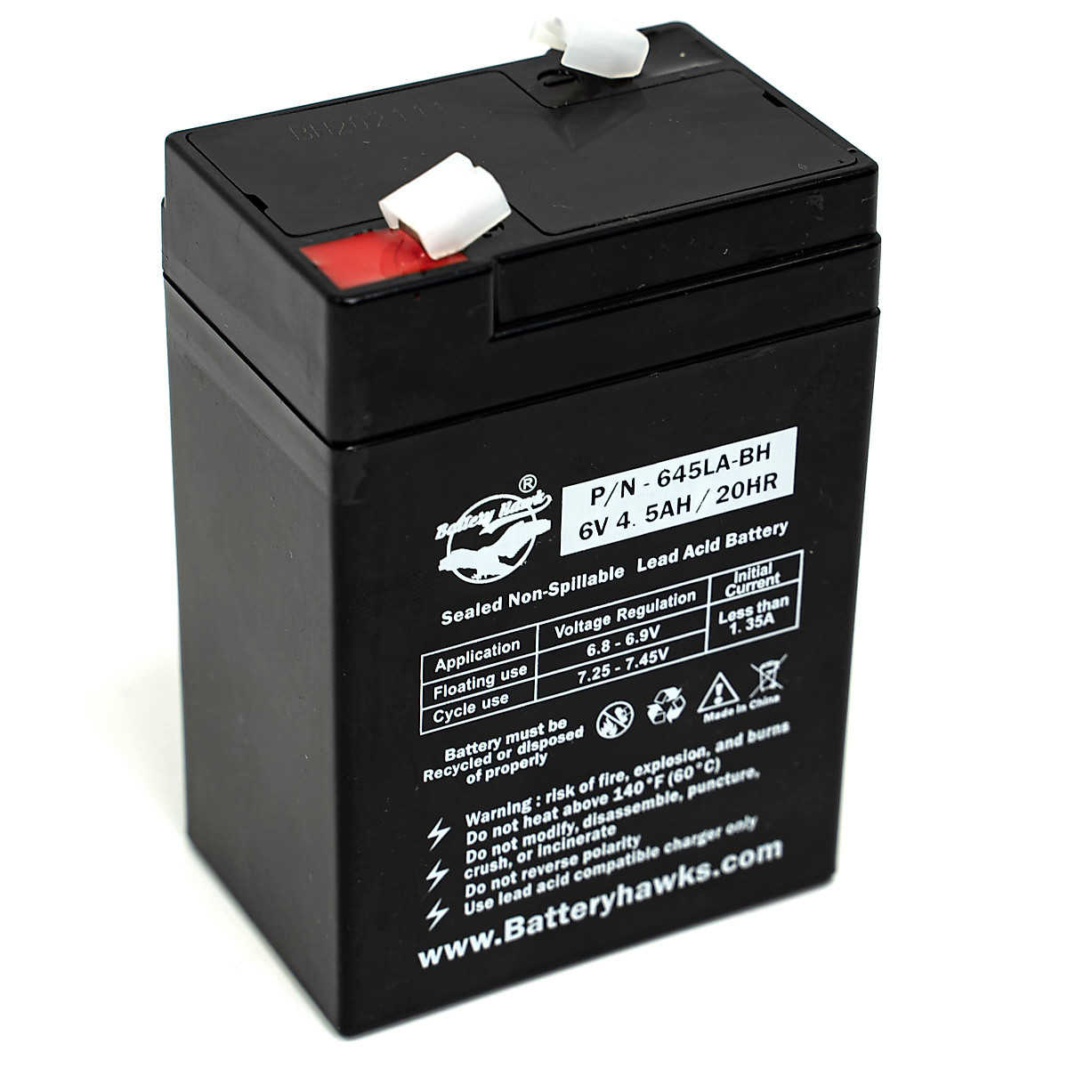 (3 Pack) ELB-0604 Battery ELB0604 SLA Sealed Lead Acid 6V4.5AH for Exit Sign Emergency Light 6V 4.5AH Battery UB645 SLA0905 AH 4.0 AMP Hour 120255