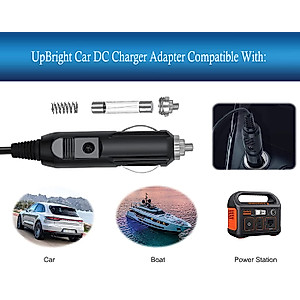 UpBright Car 9V-12V DC Adapter Compatible with Whistler WS1040 WS1010 WS1025 Digital Handheld Radio Scanner Radio Shack PRO-106 PRO-162 PRO-164 PRO-89 PRO-404 20-4041 Auto Power Supply Battery Charger