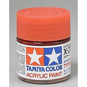 TAMIYA Acrylic X27 Gloss Clear Red TAM81027 Plastics Paint Acrylic