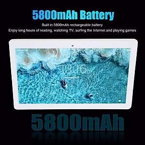 Haofy Tablet PC 2560x1600 Resolution 10.1 Inch HD Tablet 100-240V 2.4G 5G WiFi for Android 12 for Office (US Plug)