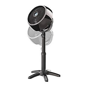 Vornado 7803 Large Pedestal Whole Room Air Circulator Fan with Adjustable Height, 3 Speed Settings, Removable Grill for Cleaning, Black
