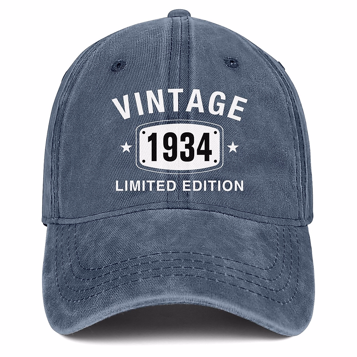 90th Birthday Gifts for Men Women Hats Vintage 1934 Baseball Cap Gift Ideas Blue