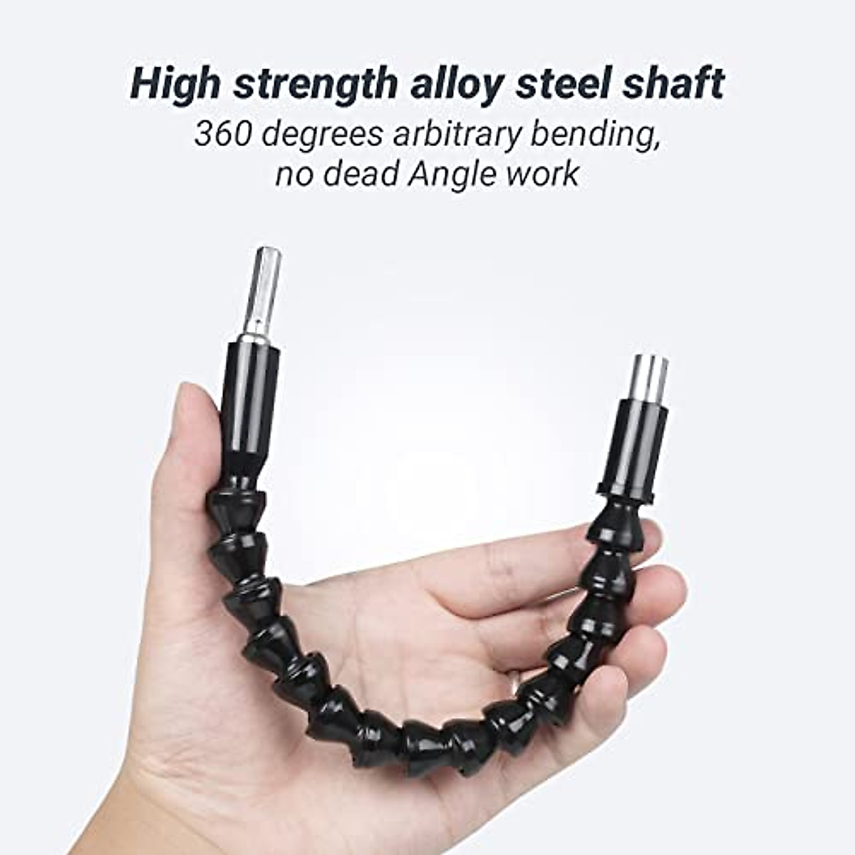 MAEXUS Flexible Drill Bit Extension, Explore Flexible Extensions for Drills, Flexible Shaft Extension Bits, Magnetic Hex Soft Shaft Flexible Screwdriver Kit for Father's Day Fine Finish (2 Pcs)