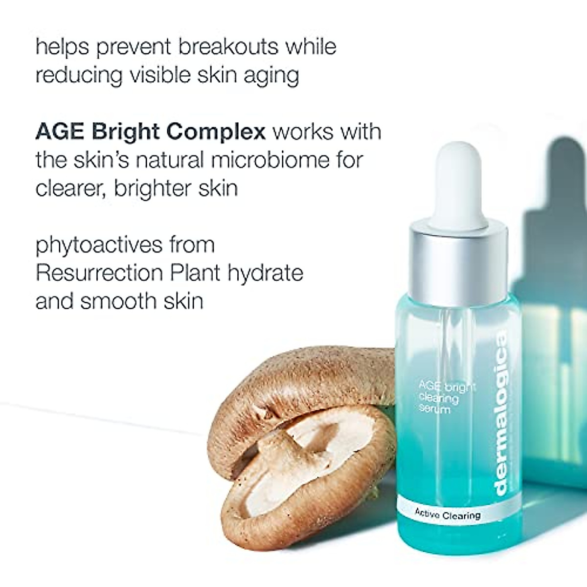 Dermalogica Age Bright Clearing Serum (1 Fl Oz) Anti-Aging Face Serum with Salicylic Acid - Promotes Smoother, Clearer, Brighter, and More Even Skin