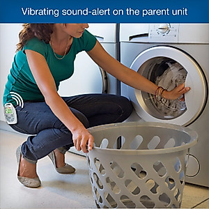 VTech DM223 Audio Baby Monitor with up to 1,000 ft of Range, Vibrating Sound-Alert, Talk-back Intercom, Digitized Transmission & Belt Clip (Renewed)