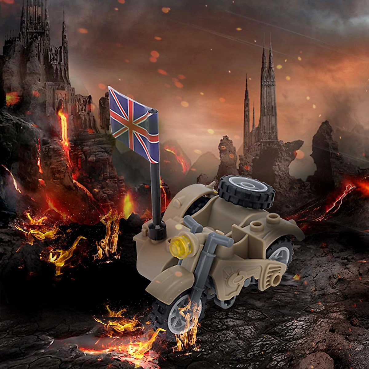 VICVIK Weapons Pack Military Weapons Accessories WWII Soldier Model Toys Military Equipment Battle Blocks Bricks Children's Toys, Compatible with Mini Figure Brick Toy for Boys Age 3＋