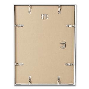 Opposite Wall Aluminium Metal Picture Frame, 16x20 in. | 41x51 cm White Sleek Matte, Lightweight, Shatterproof and Durable, Perfectly Crafted for Picture, Poster, Photo and Collage Displays