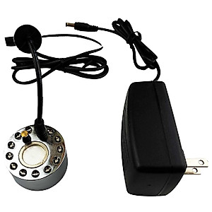 Halloween Lights Mist Maker,Halloween Machine Ultrasonic Mist Water Pond 12 LED Red Yellow and Blue Light Flashes for Halloween Party Decorations and Rockery Fishtank Vase Birdbath Deco