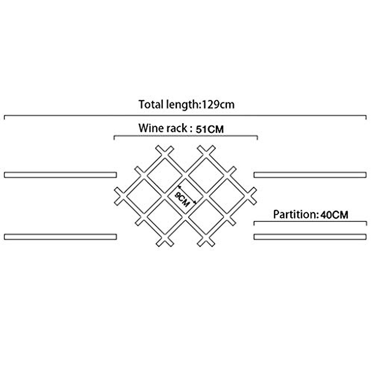 Wooden Wine Rack Creative Simplicity Wall-Mounted Rhombic Storage Stand Multi-Layer Display Shelf Upside Down Decor J115, PIBM, Oak