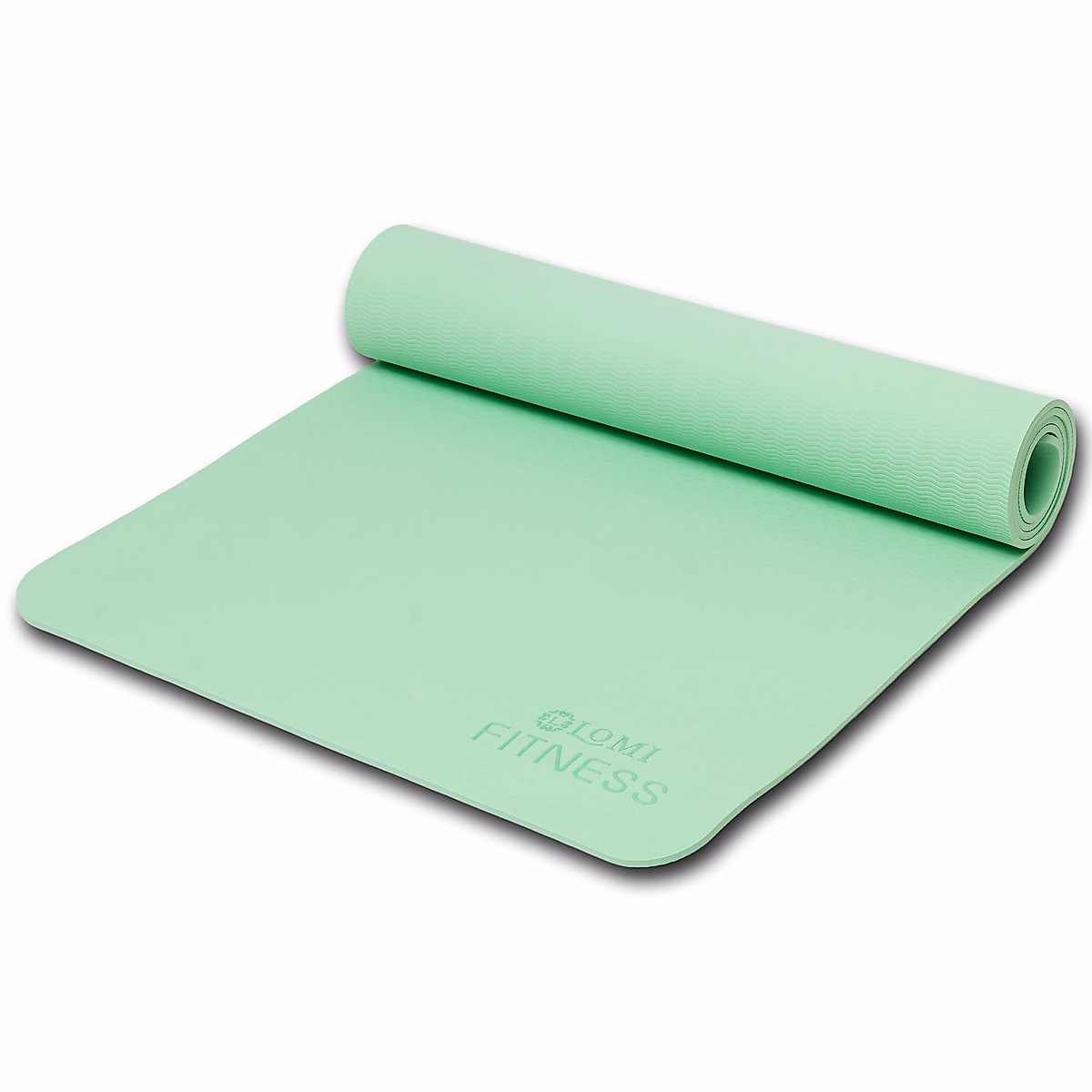 Lomi Fitness Premium Yoga Mat, Non Slip TPE Material for Extra Grip, Extra Padded, Exercise & Fitness, Great for Yoga, Pilates and More, Home & Gym Workouts, Lightweight Includes Free Carrying Strap
