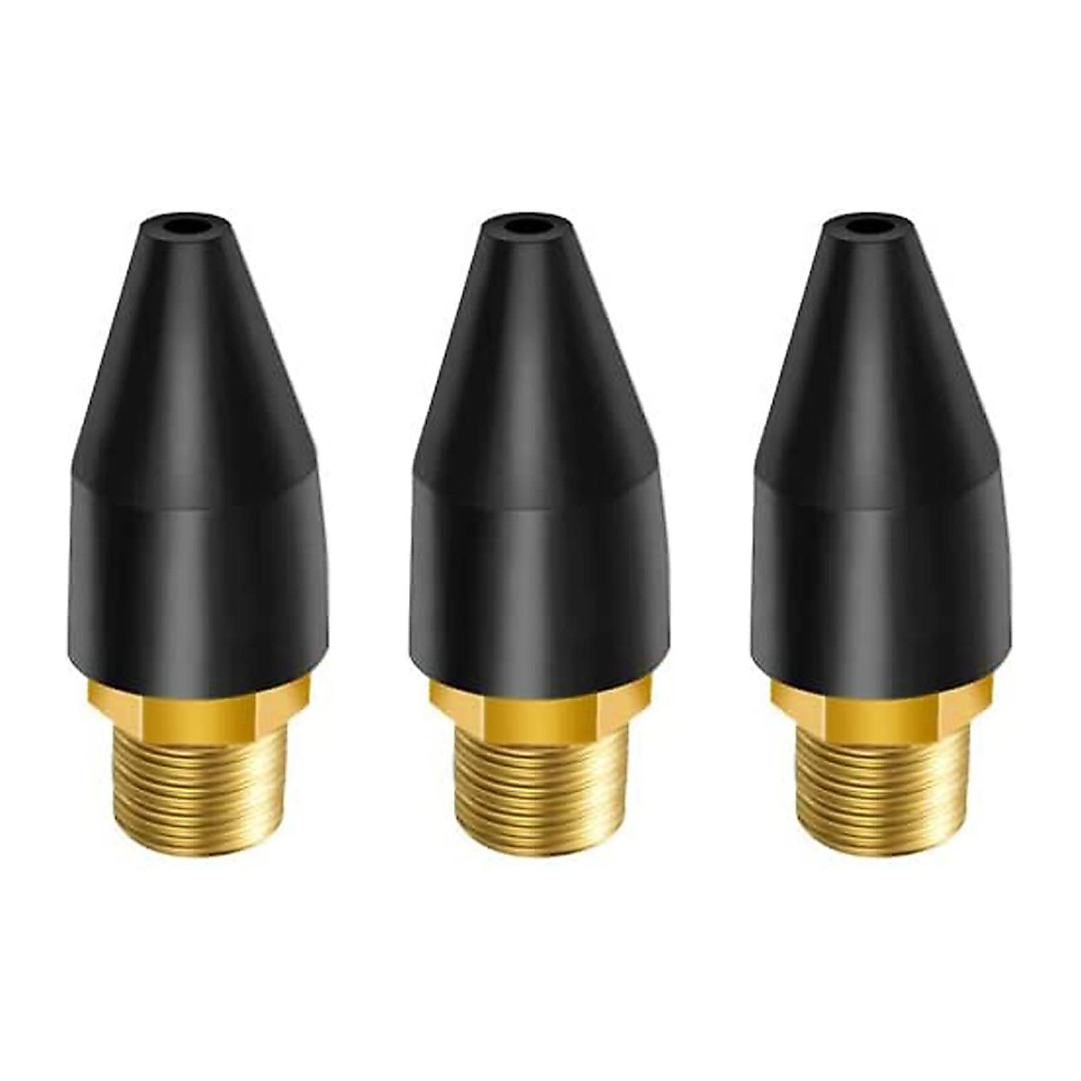 3 Pcs Rubber Air Tool For Air Nozzle Tip, Blow Gun Rubber Tip For Air Tool, Parts Air Nozzle For Air Blow Guns Tool For Air Tool Parts & Accessories Air Blow Guns Tool Black