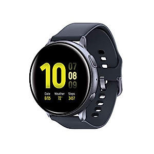 SAMSUNG Galaxy Watch Active 2 Smart Watch 44mm US Version GPS Bluetooth Advanced Health Monitoring Fitness Tracking Long-Lasting Battery, Aqua Black