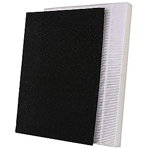 Nispira True HEPA Filter Activated Carbon Compatible with Winix & Electrolux Air Purifier. AM90, C535, 5300-2, WAC5300, WAC5500, WAC6300, 5000, 5000b, 5300, P300, EL490A, EL491A. Compared to Part 115115 Size 21 EL017. 3 Sets
