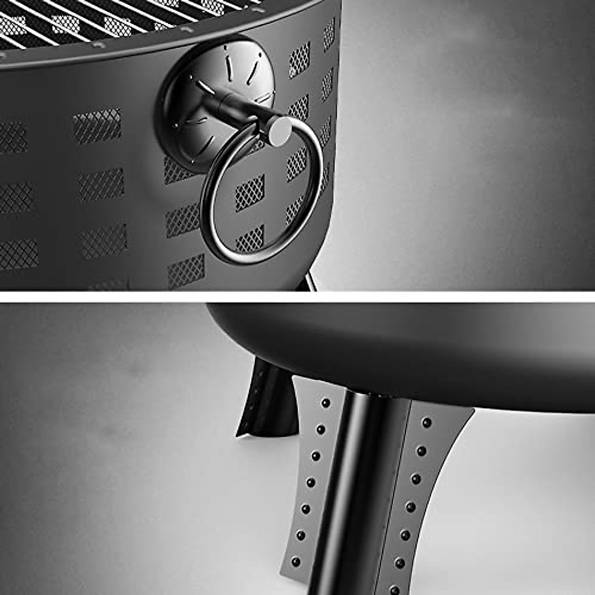 ZLXDP Multi-Function Bonfire Basin Winter Heating Outdoor Courtyard Charcoal Fire Pit Garden Household Barbecue Rack