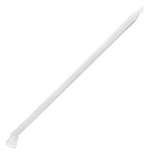 Karat C9090 7.75" Jumbo Straws (5mm Diameter), Paper-Wrapped, Clear (Case of 12000)
