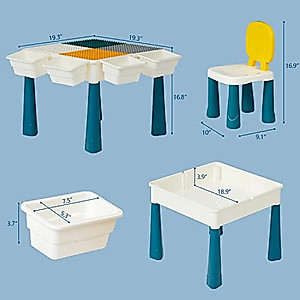 ide·o Toddler Table and Chair Set - Kid Table and Chair Set, Kids Play Table，Playroom Furniture，Kids Table with Storage