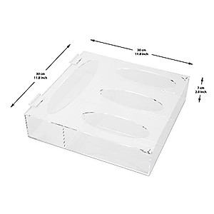 Details lab Ziplock Bag Storage Organizer with Clear Acrylic Bonus Drawer, Holds Plastic Food Baggies for Kitchen Pantry Drawer, Compatible with All-Size Ziploc Bags, Food Container Organizer