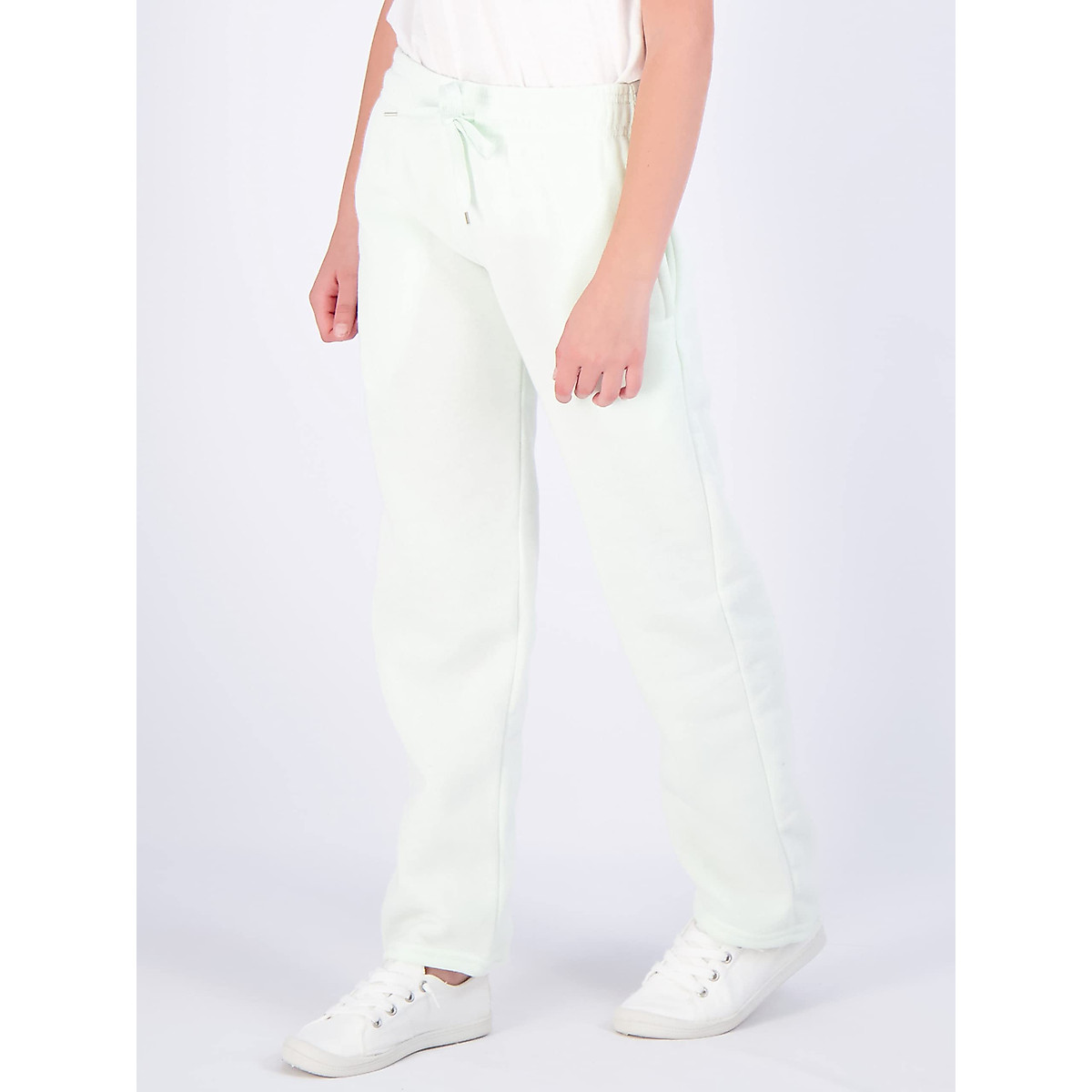 3 Pack: Girls Fleece Girl Open Bottom Sweatpants Pants Soft Athletic Pant Track Warm Sweatpant Casual Pockets Lounge Joggers Sports Pajama Kids Clothing Youth Sweats Wide Teen Running -Set 4,L (14)