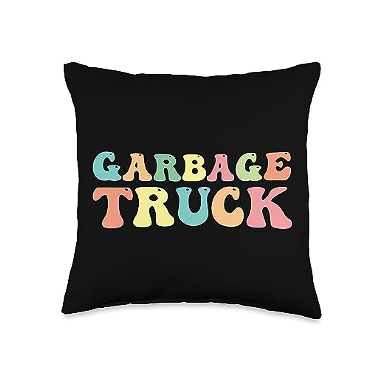 Garbage Truck Driver Waste Separation Gifts Truck Garbage Driver Waste Separation Throw Pillow, 16x16, Multicolor