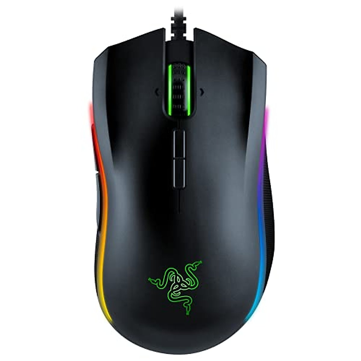 Razer Mamba Elite Wired Gaming Mouse: 16,000 DPI Optical Sensor - Chroma RGB Lighting - 9 Programmable Buttons - Mechanical Switches