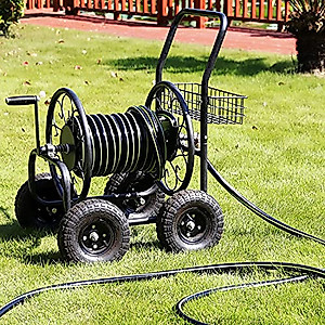 Worth Garden LEAD-IN Short Garden Hose 3/4 in. x 10 ft. NO KINK,No leak,HEAVY DUTY Durable PVC Water Hose with Solid Brass Hose Fittings, Male to Female Fittings,12 YEARS WARRANTY,H165B32