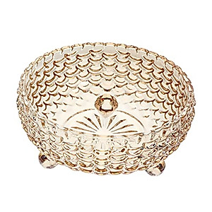 TIDTALEO 1pc tripod glass bowl Dessert bowl Glass rice bowl cereal bowls Fruit bowl mixing bowls prep bowl appetizer snack bowls glass trifle bowl Creative Bowl salad ice cream bowl