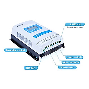 EPEVER XTRA4215N Series MPPT Solar Charge Controller, 40A Max Charge/Discharge, High-Efficiency Energy Conversion, Ideal for Off-Grid PV Systems