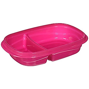 Rubbermaid TakeAlongs Sandwich Food Storage Containers, 3.7 Cup, Colors may vary