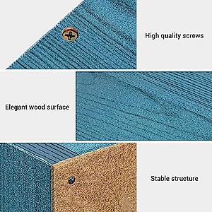 YGYQZ Wooden DIY Open Shelf Bookcase - 9 Pcs Floor Standing Display Cabinet Rack (9, 3 Colors)