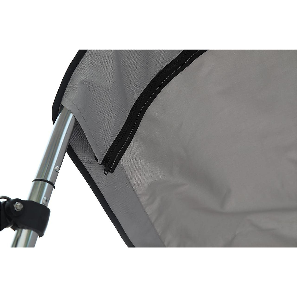 SBU Light Grey Stainless Steel 3-Bow Bimini Top Compatible for Regal 1900 FASTRAC BR W/SWPF for Model Years 2010-2017