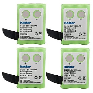 Kastar 4-Pack Ni-MH Rechargeable Battery Replacement for Clarity C4220, Clarity C4230, Clarity 74235, Clarity Professional C4220, Professional C4230, Professional C4230HS, GP80AAAH3BXZ