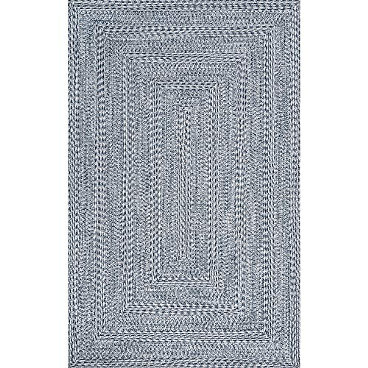 nuLOOM Rowan Braided Texture Indoor/Outdoor Area Rug, 4x6, Blue
