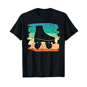 Roller Skating Art Men Women 80s Roller Derby Rollerskate T-Shirt