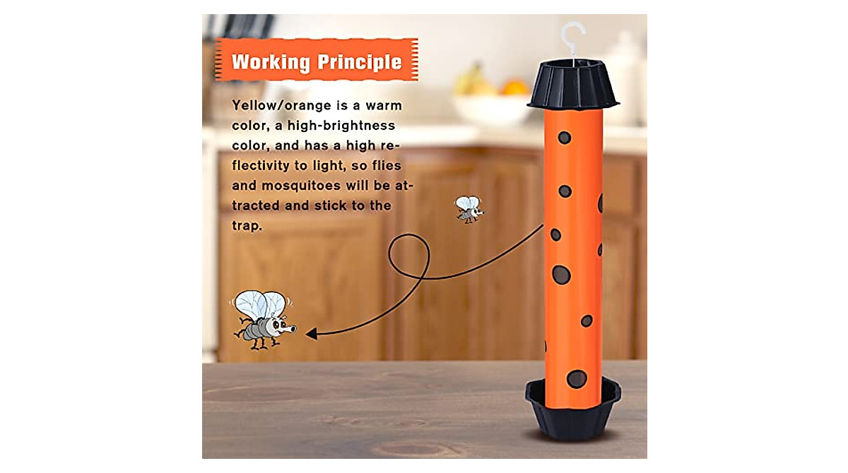 Stingmon 6 Pack Fly Trap Stick - Effective Insect Catcher