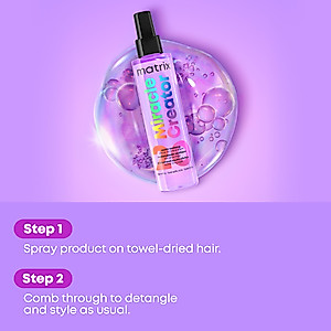 Matrix Miracle Creator Leave-In Conditioner Spray | Heat Protectant, Anti-Frizz, Moisturizing & Detangling | For Damaged Hair | For All Hair Types | Sulfate Free