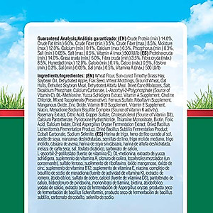 Kaytee Timothy Biscuits Baked Treat for Pet Guinea Pigs, Rabbits & Other Small Animals, Apple, 4 oz