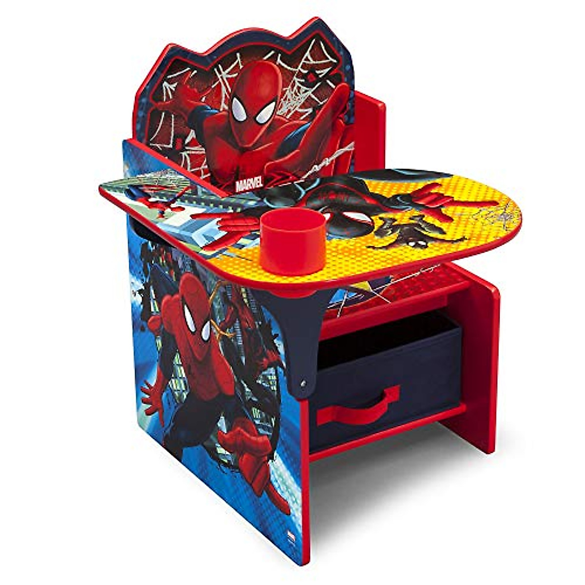 Delta Children Chair Desk With Storage Bin - Greenguard Gold Certified, Spider-Man