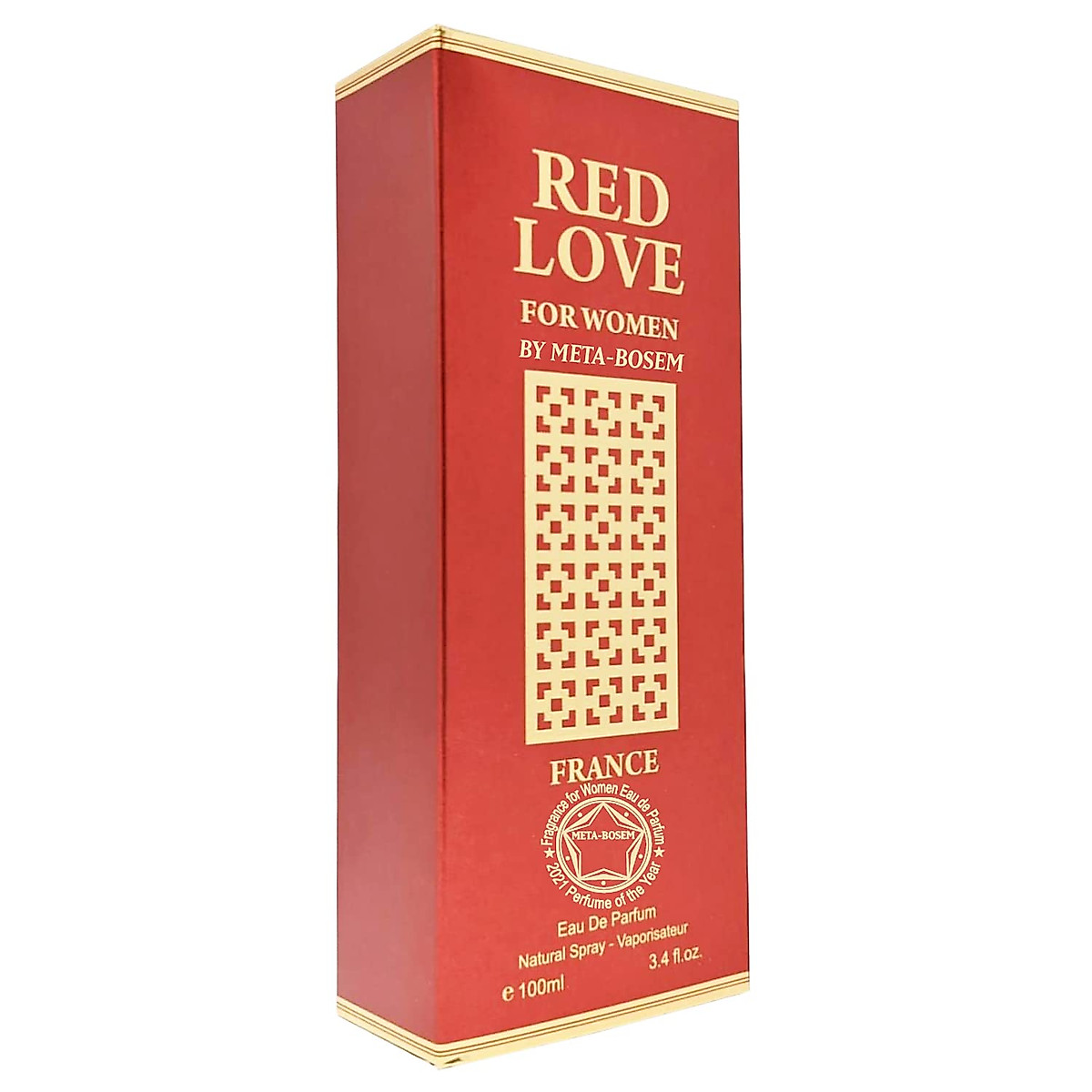 J & H VARIETY PERFUME RED LOVE for Women, Eau de Parfum Natural Spray | Floral and Jasmine Notes Feminine Fresh Fragrance, all Skin Types Casual Formal Wear, 3.4 Fluid Ounce/100 Ml