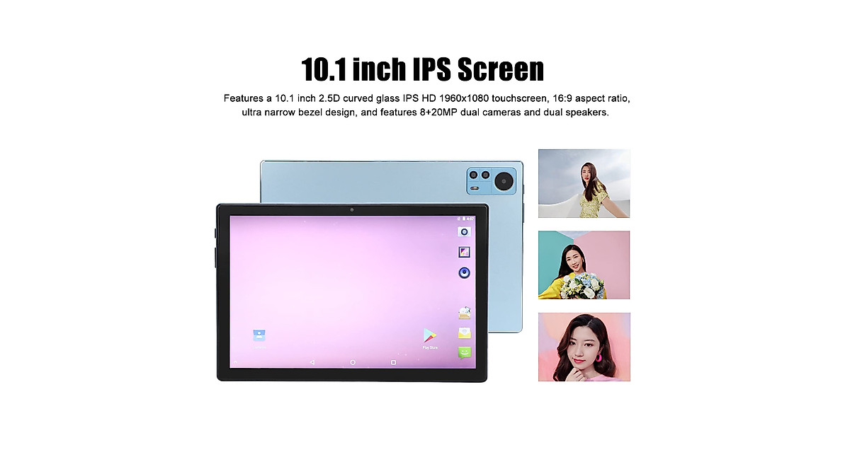 High-Performance 10.1" Tablet with Dual Cameras