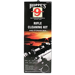 Hoppe's No. 9 Cleaning Kit with Aluminum Rod, Universal .22-.225 Caliber Rifle/Pistol (Packaging may vary)