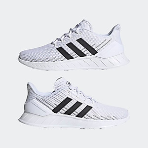 adidas Men's Questar Flow Nxt Running Shoe, White/Black/Grey, 10.5