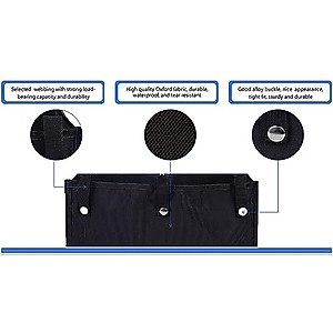 XINFULLWOL Walker Bags,Rollator Storage Bag Under Seat,Walker Accessories for Folding Walker, Accessories Bags for Seniors,Walker Underseat Replacement Medical Basket(Medium,Black)