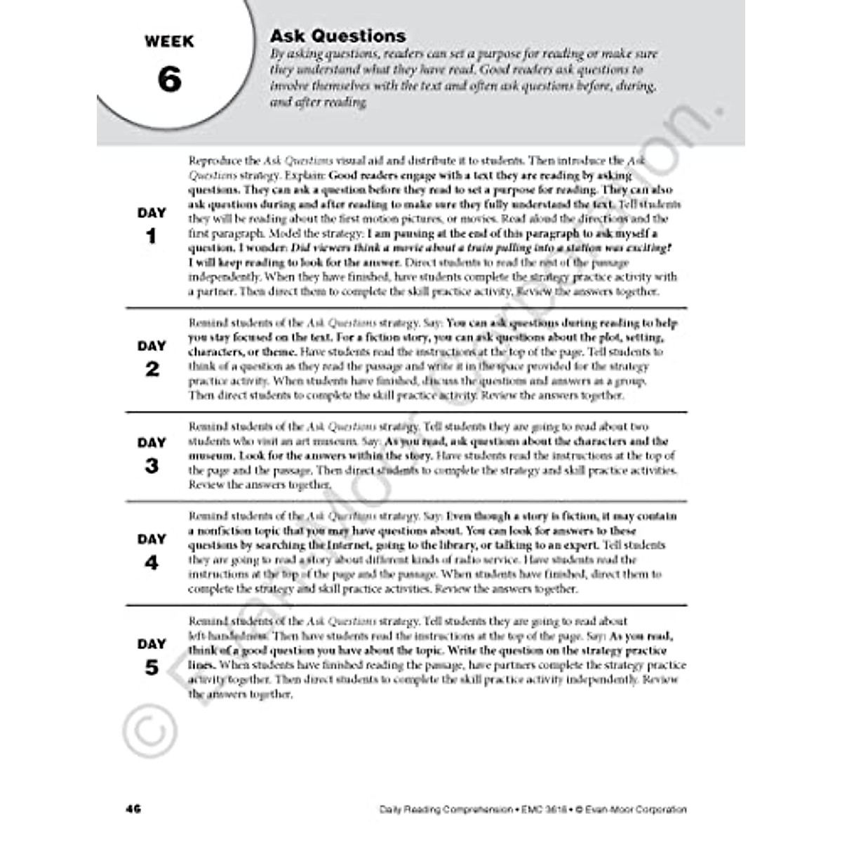 Evan-Moor Daily Reading Comprehension, Grade 8 - Homeschooling & Classroom Resource Workbook, Reproducible Worksheets, Teaching Edition, Fiction and Nonfiction, Lesson Plans, Test Prep