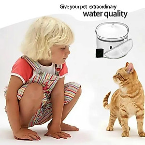 Pet Fountain Filter Replacement for WF20/CF20 Wireless Pumps Cat Water Fountain, Triple Action Pet Fountain Replacement Filters, Cat Water Fountain Filter 6 Pcs and Water Pump Filters Sponges