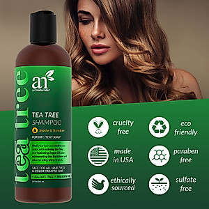 Artnaturals Tea Tree Shampoo - (12 Fl Oz) - Made with 100% Pure Therapeutic Grade Tea Tree Essential Oil.